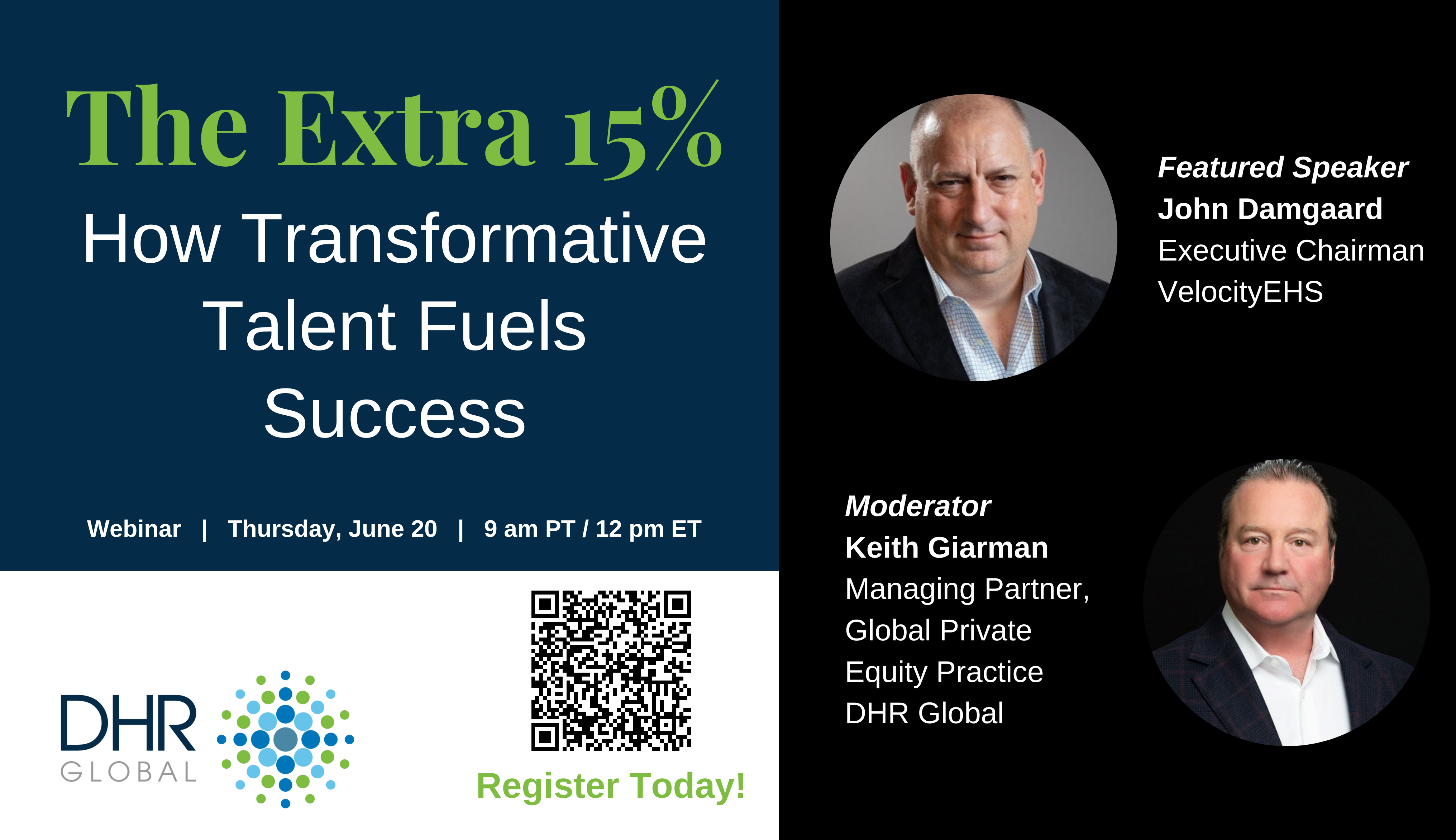 The Extra 15% Private Equity Talent Webinar | DHR Global